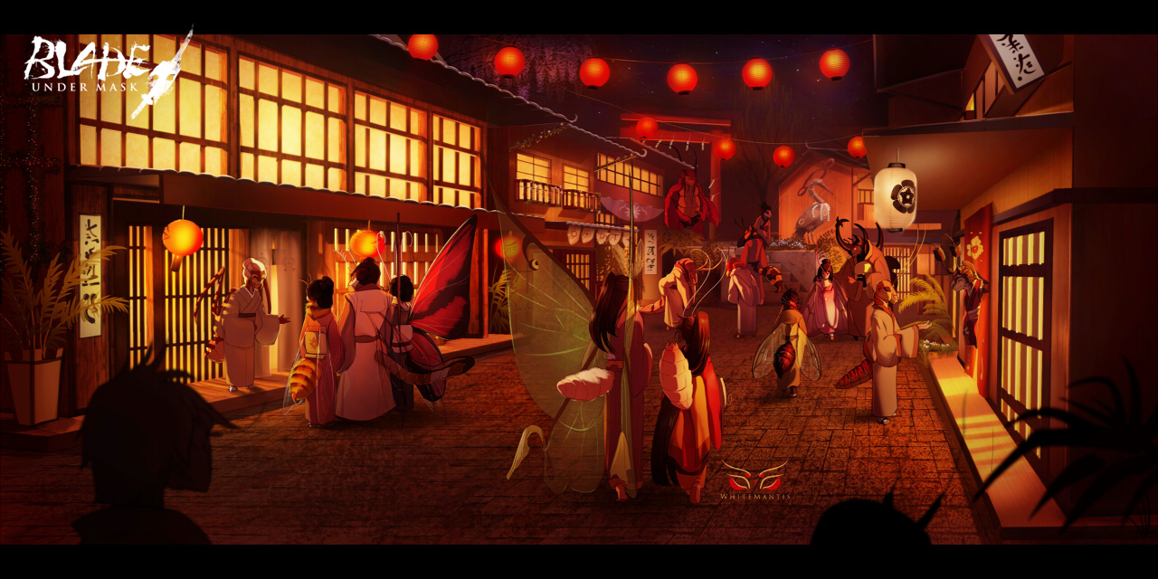 FN - Artwork - Blade Under Mask: Night in City of Wood