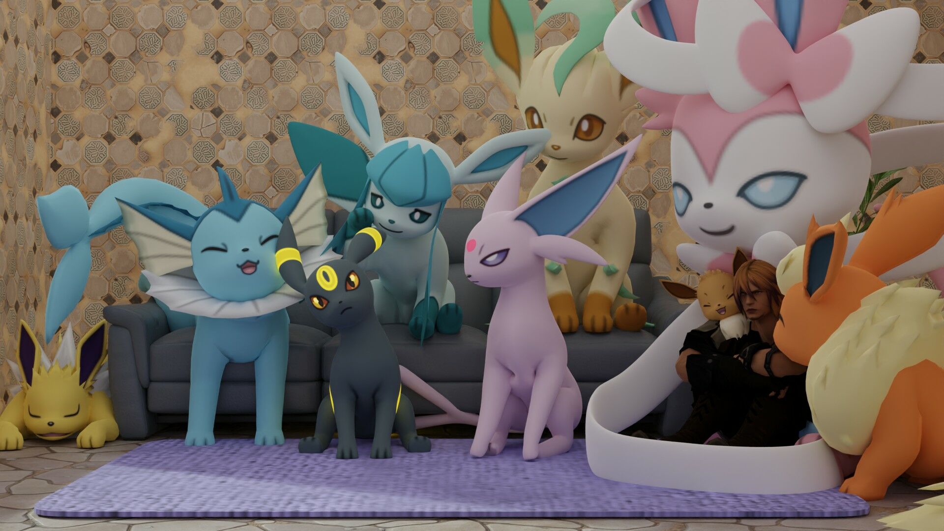 FN - Artwork - Part 3 My Eeveelution family
