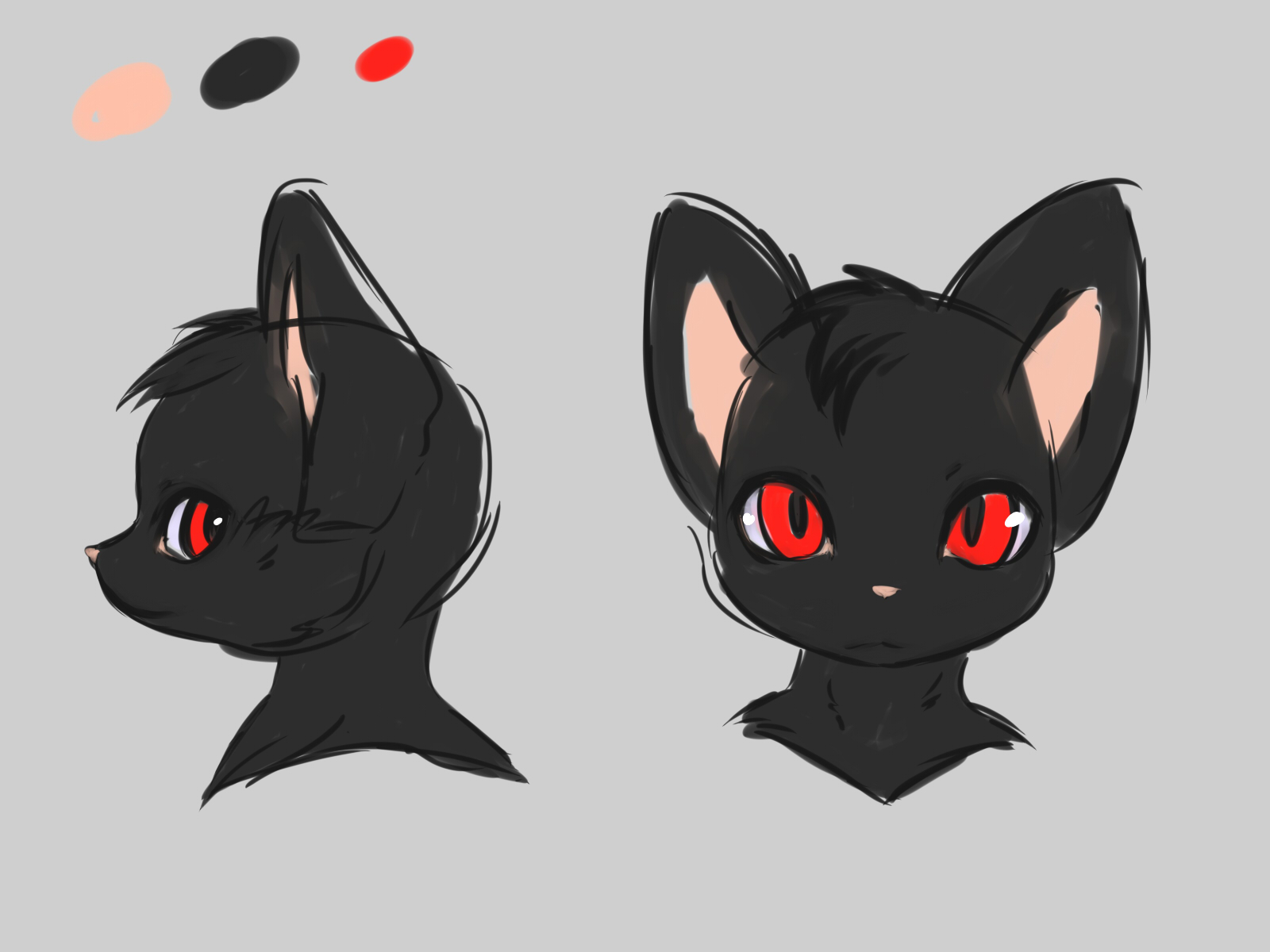 FN - Artwork - Fursuit head reference
