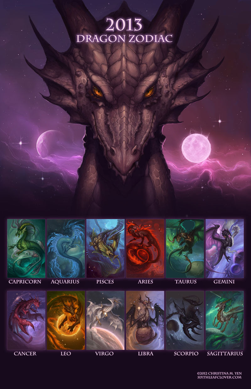 Zodiac dragon calendar 60 photos - Youhoroscope.com