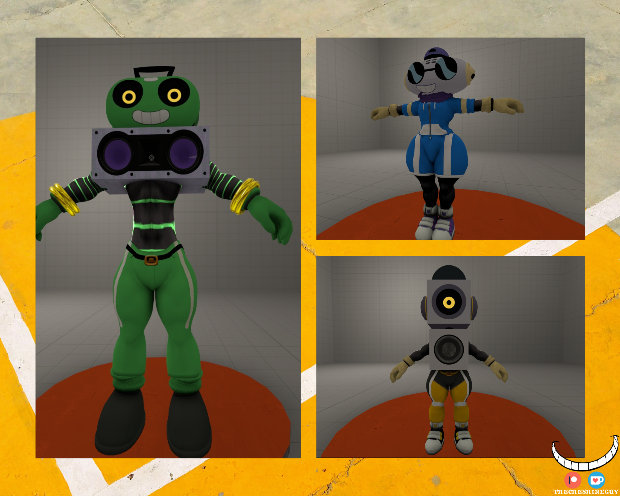 FN - Artwork - [SFM/WIP] Sweet, Cap'n and K_K Are Here!