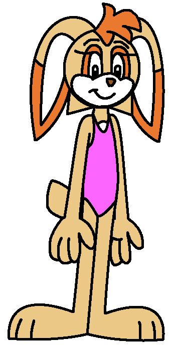 FN - Artwork - Cream the Rabbit with Swimsuit